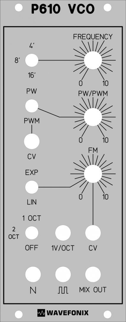 Wavefonix P610 Voltage Controlled Oscillator Vco Eurorack Module On Modulargrid