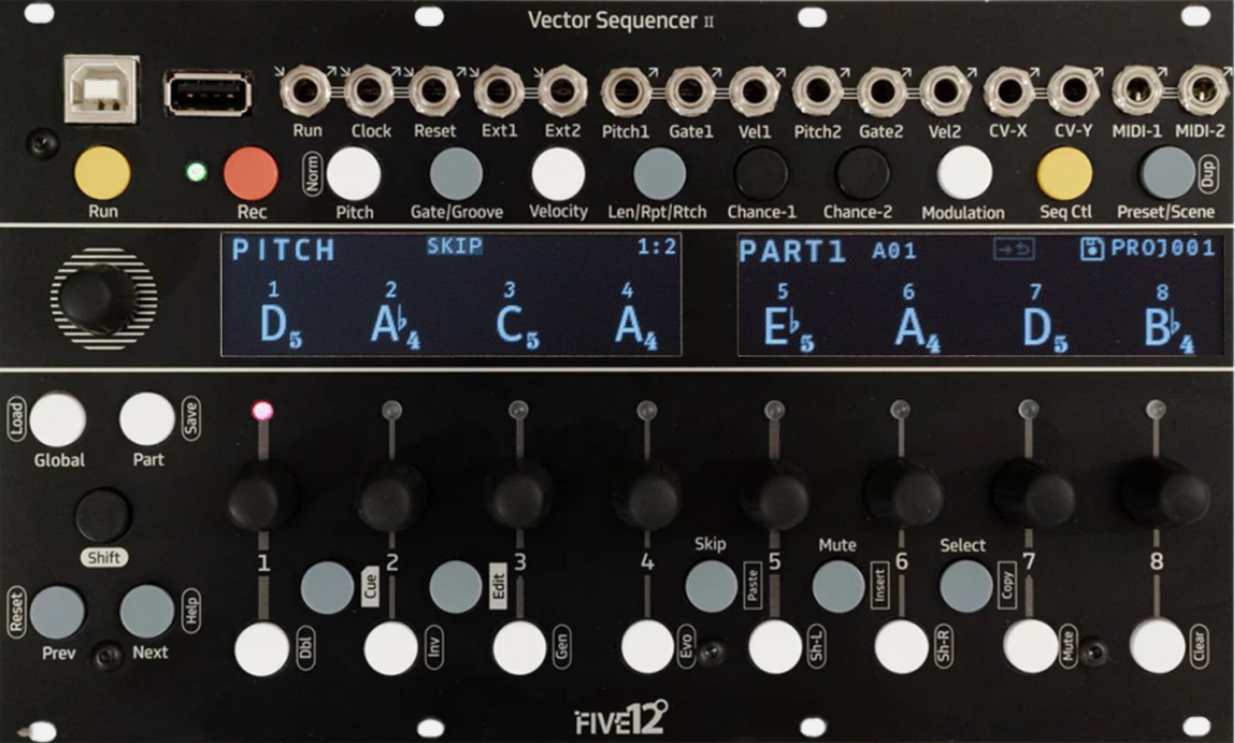 Five12 Vector Sequencer MK2 - Eurorack Module on ModularGrid